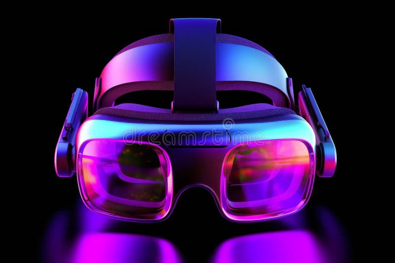 3D Rendering of VR Goggle Headset Stock Illustration - Illustration of ...