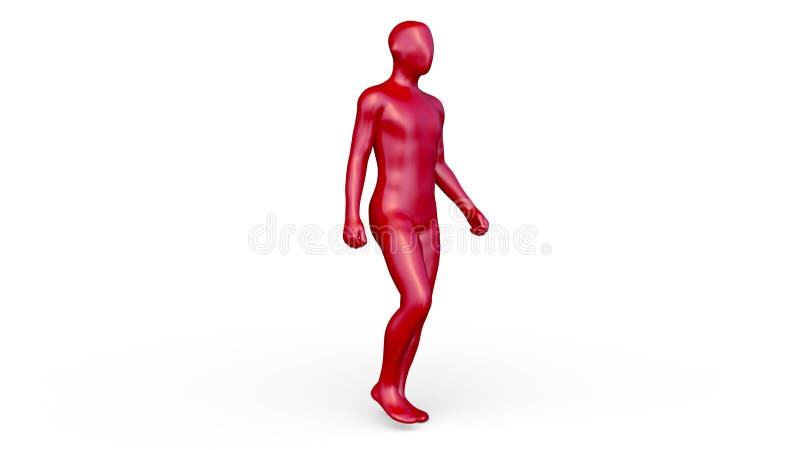 3D Rendering of a Walking Male Body Model Stock Video - Video of ...