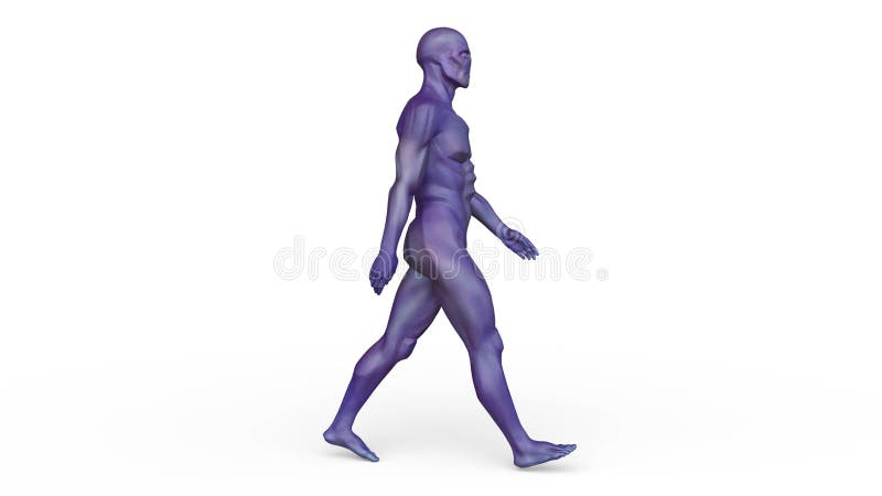 3D Rendering of a Walking Man Image Stock Footage - Video of ...