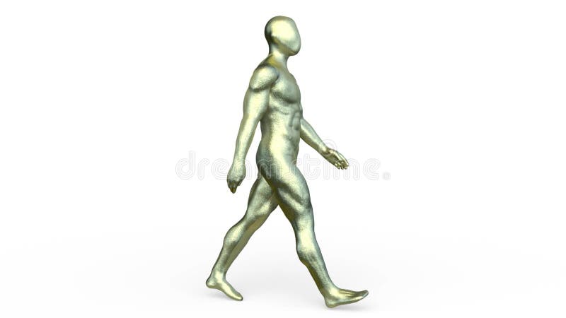3D Rendering a Walking Man Image Stock Video - Video of style ...