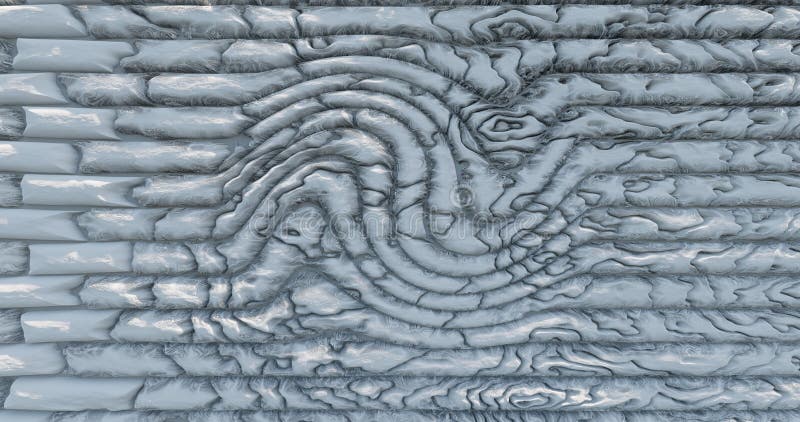 3D Rendering. Wall Masonry in White Cobblestone or Stone with a Front ...