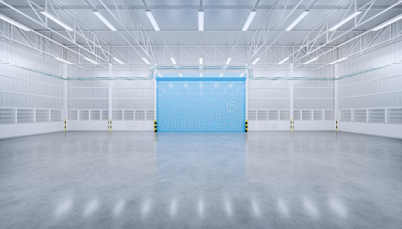 3d rendering warehouse stock illustration. Illustration of concept ...