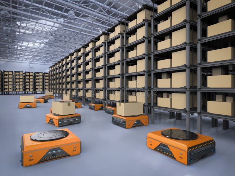 Warehouse robot assembly stock photo. Image of electronic - 101627194