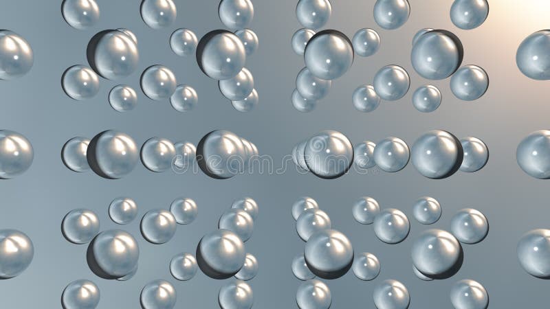 3d Rendering of Water Bubbles Collection Isolated on Transparent ...