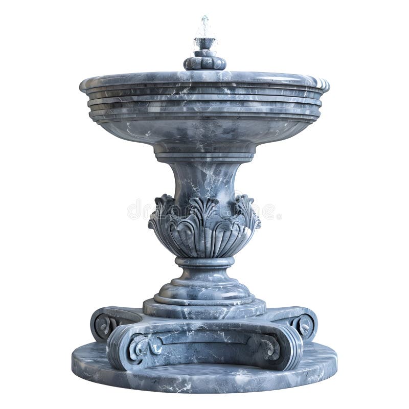 3D Rendering of a Water Fountain on Transparent Background - Ai ...