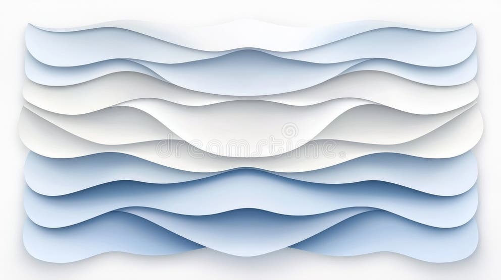 A 3D Rendering of a Wave-like Pattern Composed of Overlapping Circles ...