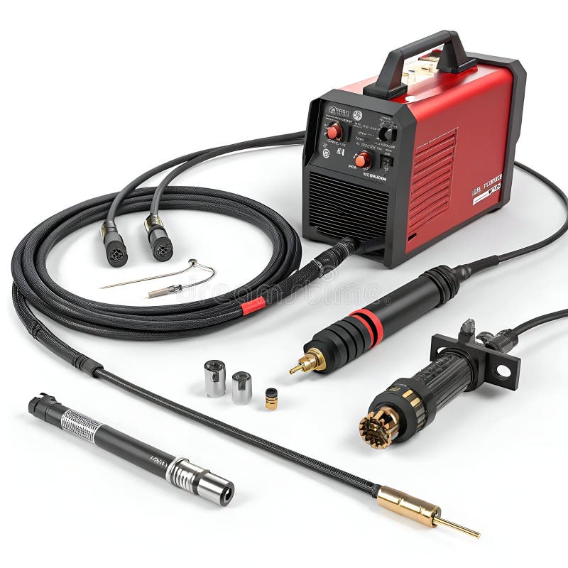 3D Rendering Welding Machine Connection Equipment Attachments Isolated ...