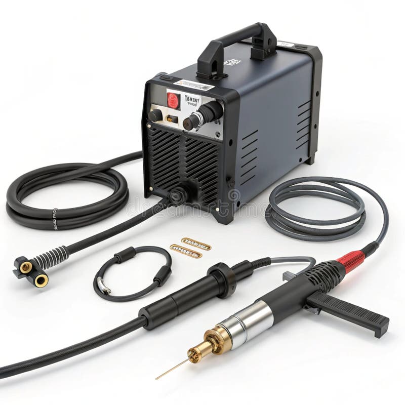 3D Rendering Welding Machine Connection Equipment Attachments Isolated ...