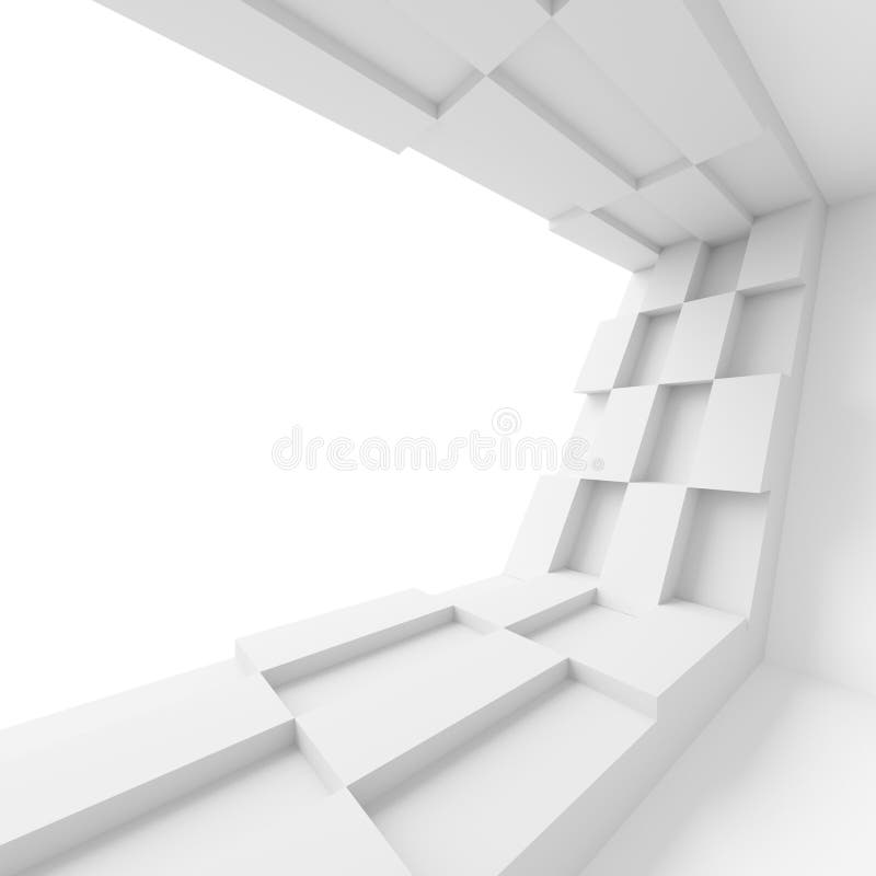 White Building Construction. Abstract Architecture Background Stock ...