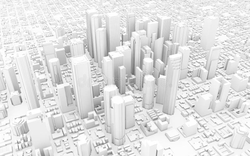 White city render stock illustration. Illustration of background ...