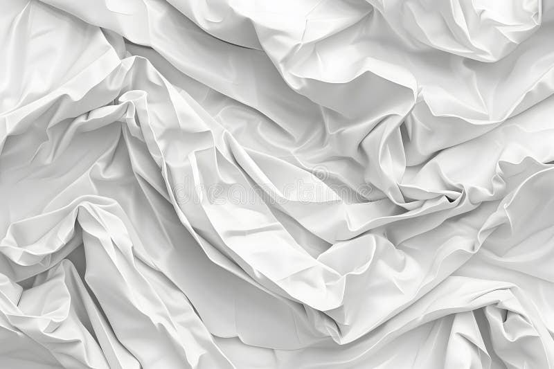 White Fabric Wrinkles Texture Background Stock Illustration ...