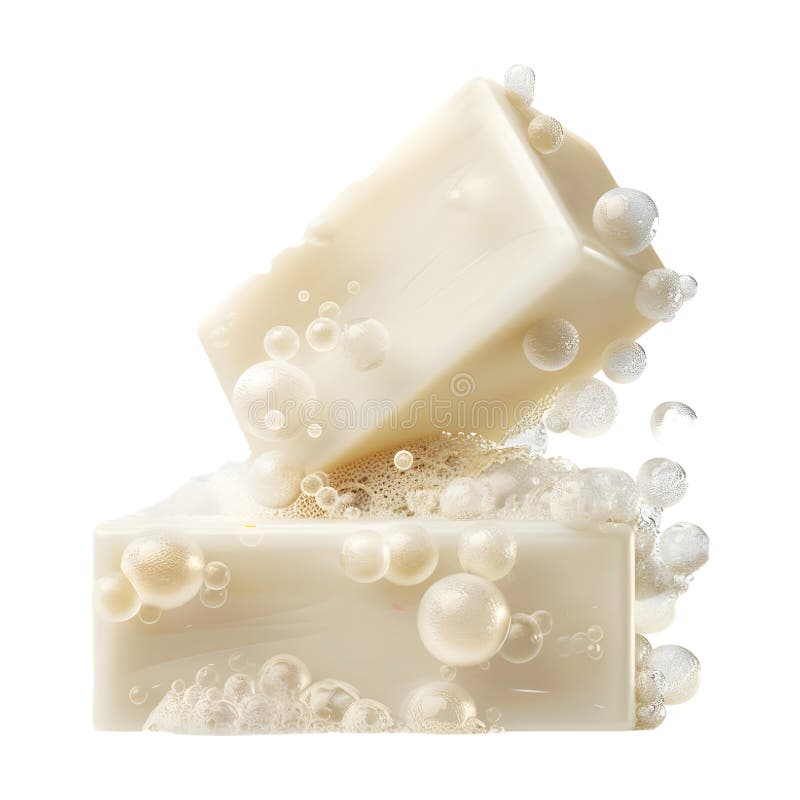 3D Rendering of a White Soap on Transparent Background - Ai Generated ...