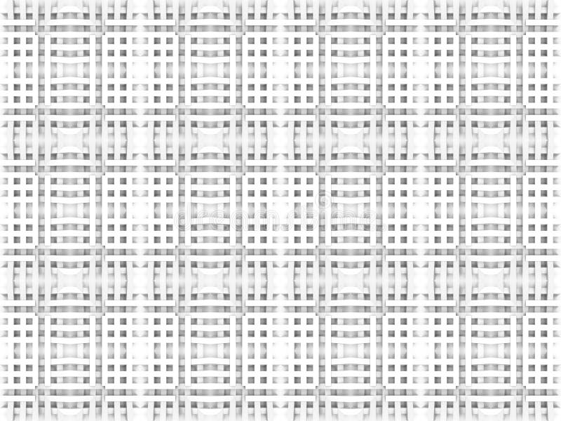 3d Rendering. White Square Grid Art Design Pattern Tile Wall Background ...