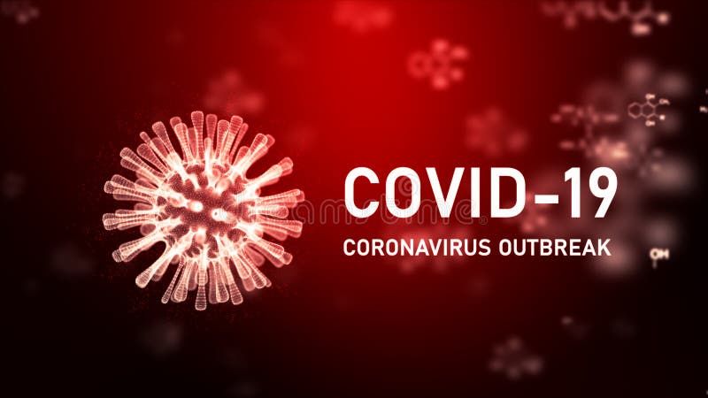 3D Rendering Wireframe Virus for Covid-19 Coronavirus Outbreak Concept ...