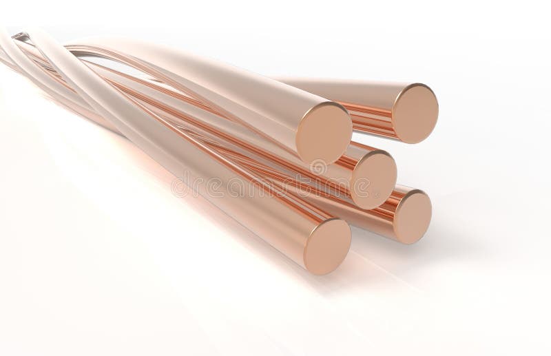 3d Rendering of Wires Isolated on the White Background Stock Image ...