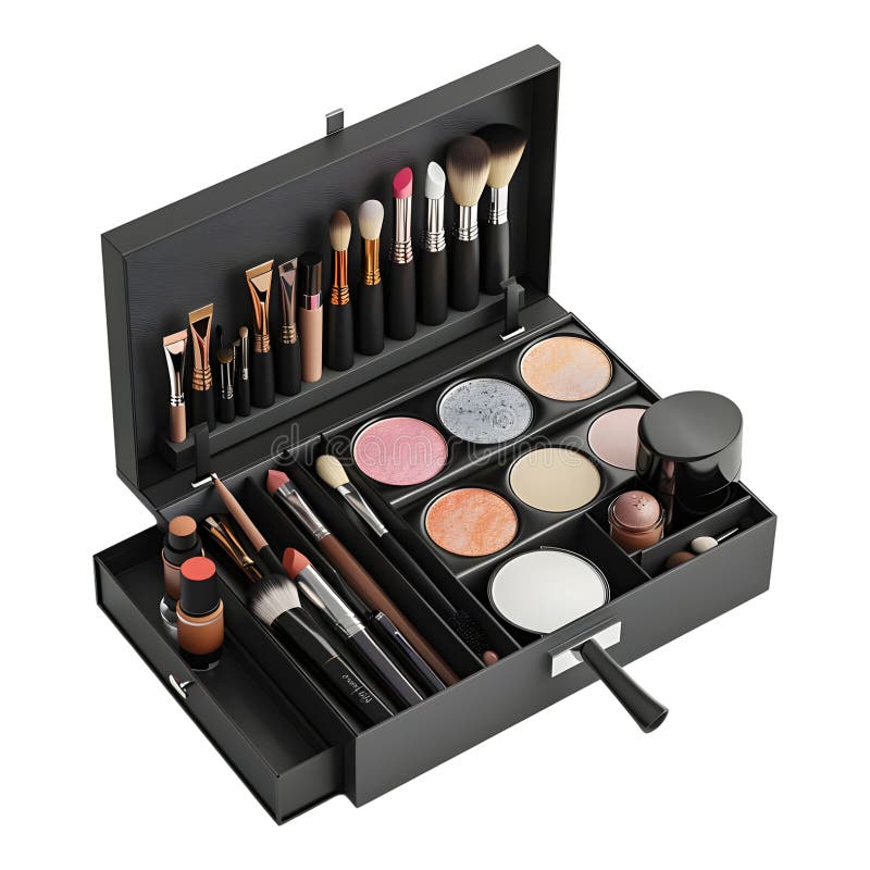 3D Rendering of a Woman Makeup Kit Transparent Background - Ai ...