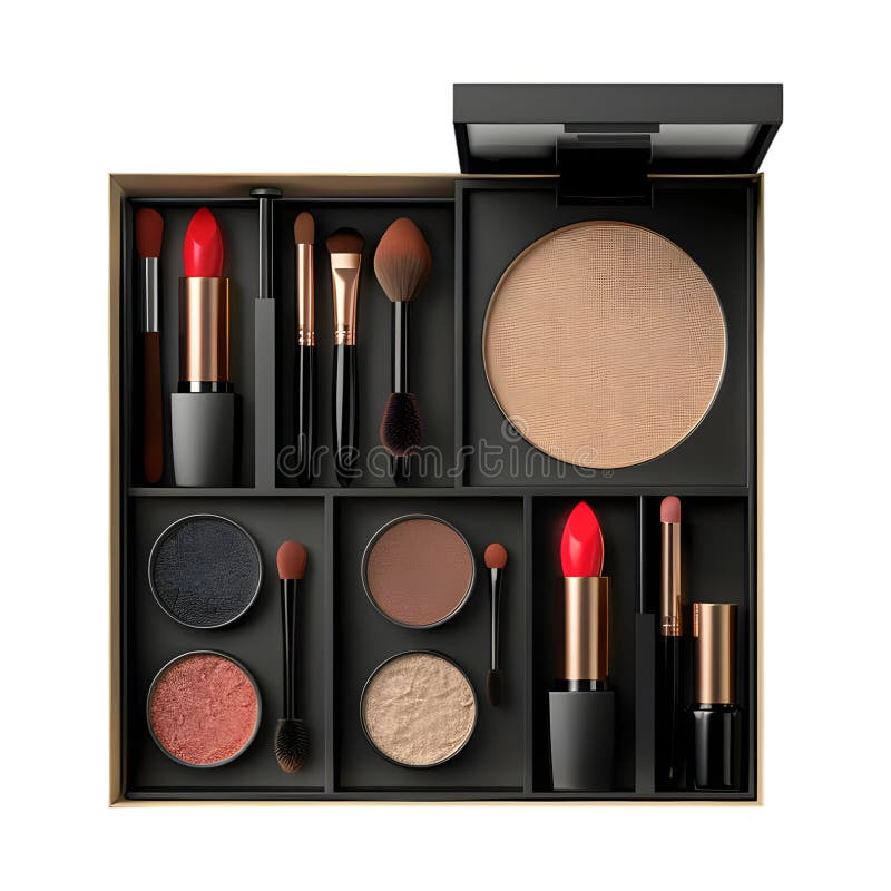 3D Rendering of a Woman Makeup Kit Transparent Background - Ai ...