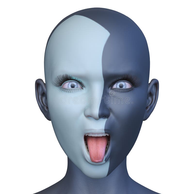 3D Rendering of a Woman S Face Close-up Stock Illustration ... 3D Rendering of a Woman S Face Close-up Stock Illustration ...