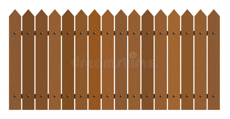 3d Rendering of Wooden Fence Stock Illustration - Illustration of ...