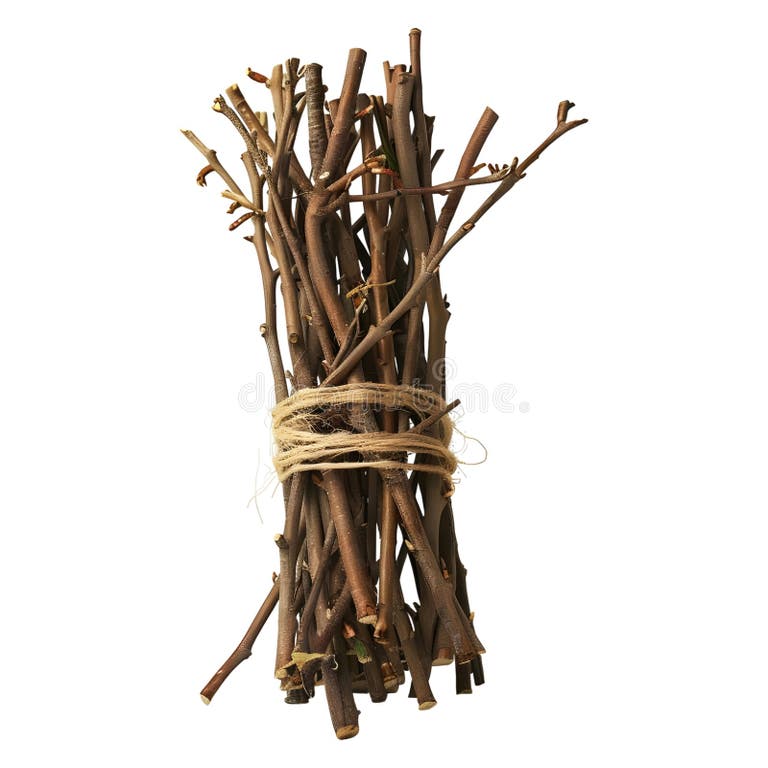 3D Rendering of a Wooden Sticks Stack on Transparent Background - Ai ...