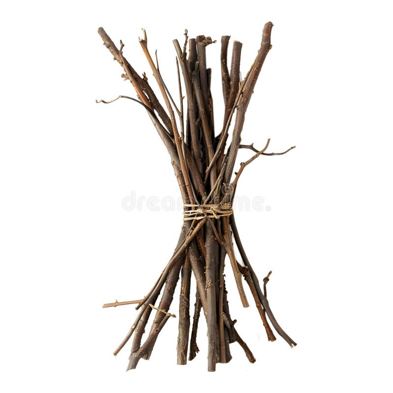 3D Rendering of a Wooden Sticks Stack on Transparent Background - Ai ...