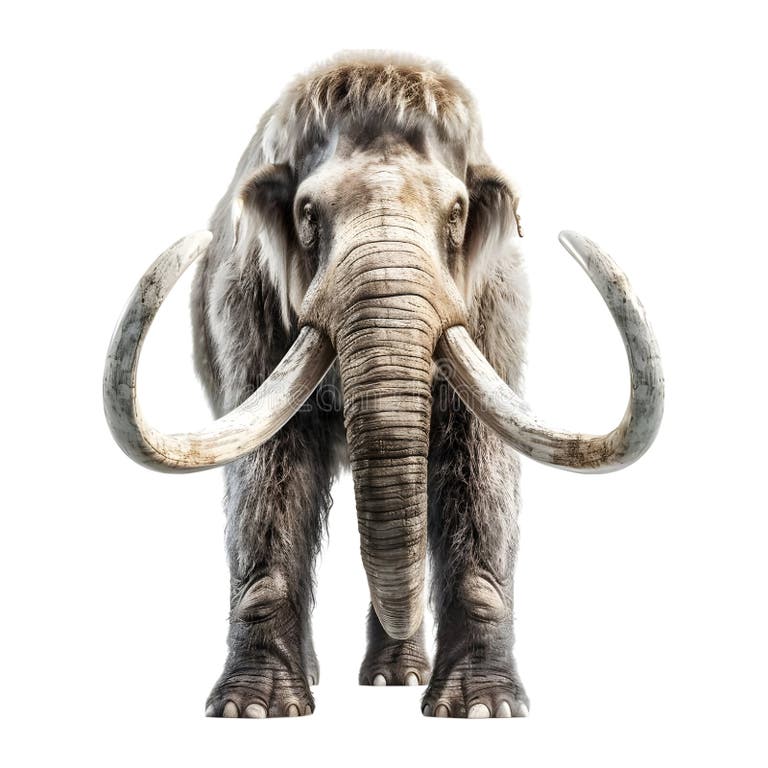 3D Rendering of a Woolly Mammoth Transparent Background - Ai Generated ...