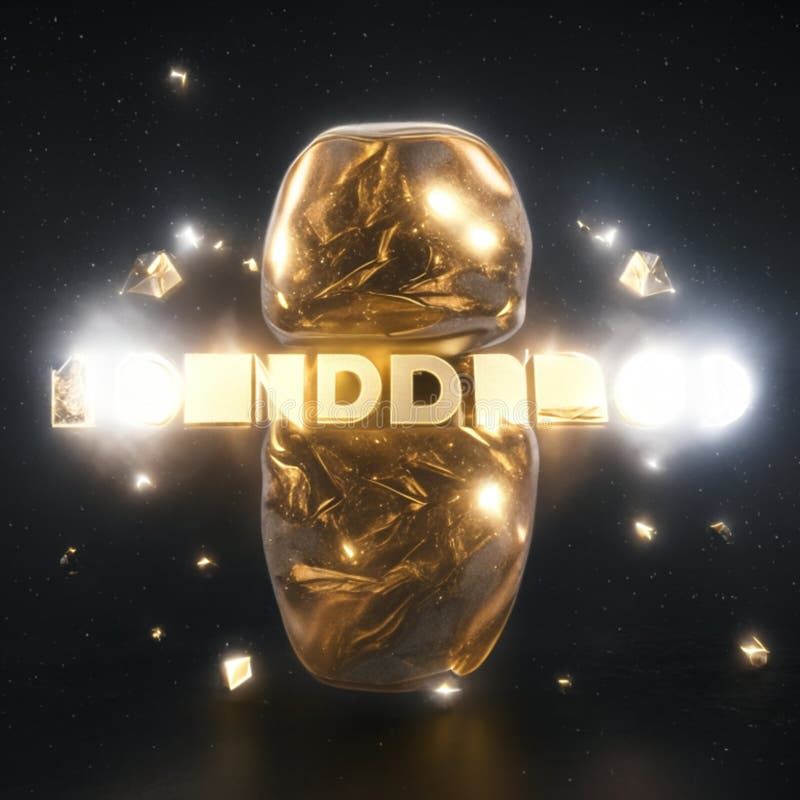 3D Rendering of the Word IDEA in Gold and Black Background AI Generated ...