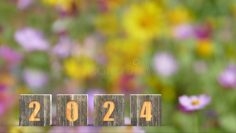 3d Rendering of Wording 2024 with Nice Backbround View Stock Image ...