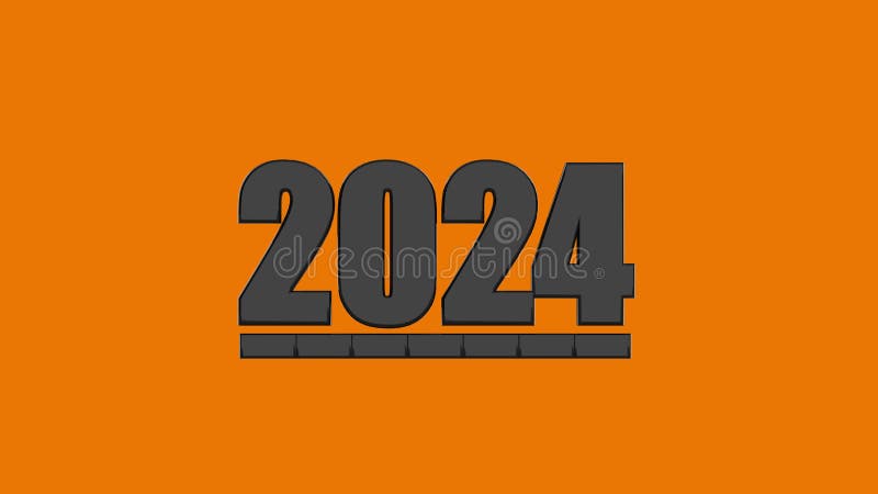 3d Rendering of Wording 2024 with Nice Backbround View Stock ...