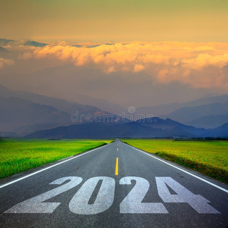 3d Rendering of Wording 2024 with Nice Backbround View Stock ...