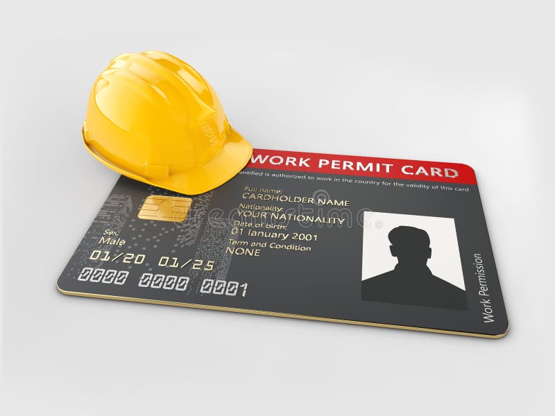 Work Permit Card Stock Illustrations – 188 Work Permit Card Stock ...