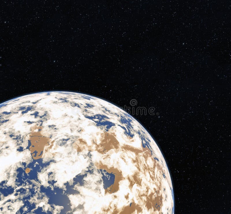 3D Rendering World Globe from Space. Earth. View of Earth from Space ...