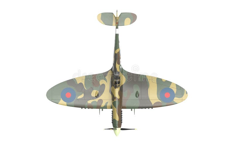 Spitfire Top View Stock Illustrations – 13 Spitfire Top View Stock ...