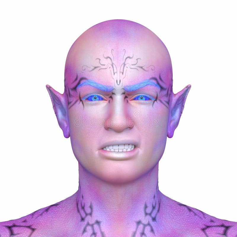 3D Rendering of a Young Demon Stock Illustration - Illustration of ...