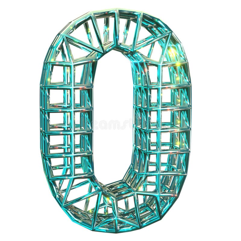 Abstract Object Number Zero Stock Illustration - Illustration of ...