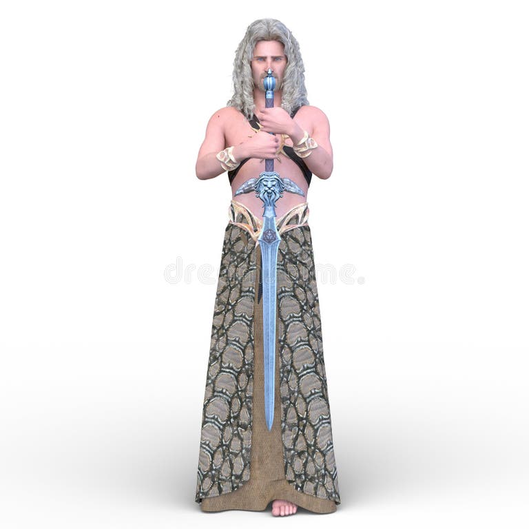 3D rendering of the Zeus stock illustration. Illustration of costume ...