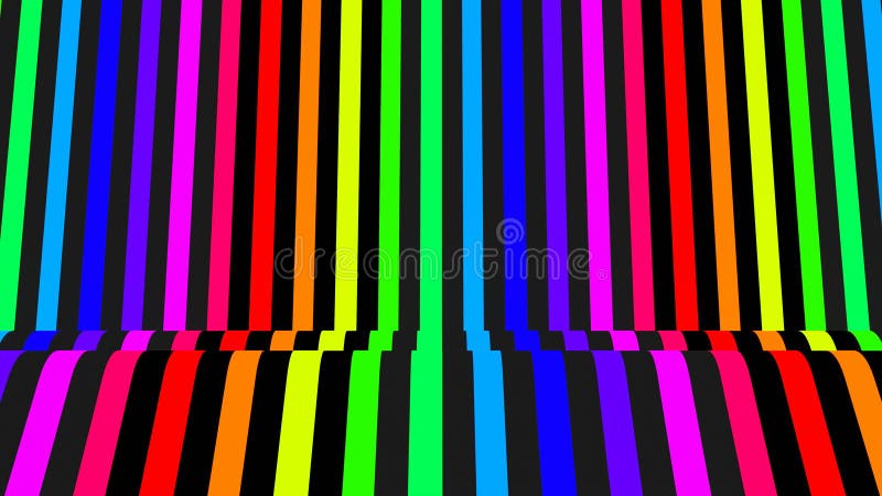3D Renderings.Path with Colored Vertical Lines Stock Illustration ...