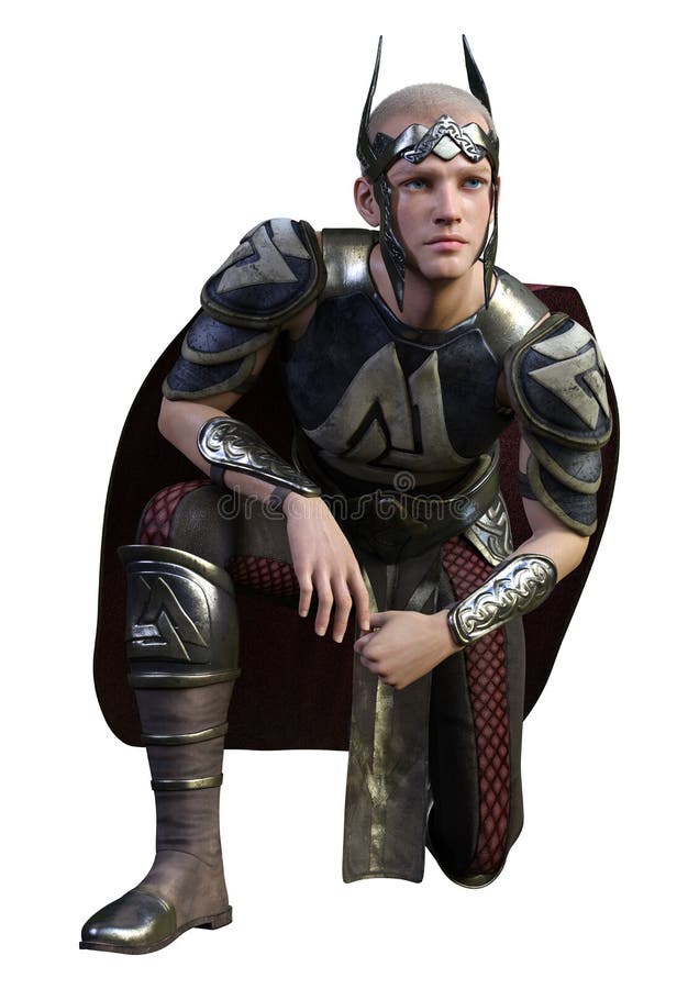 3d Renderizado Medieval Rey Sobre Blanco Stock de ilustración ...