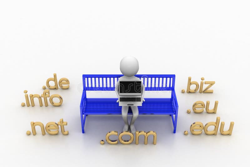 3d domain extension stock illustration. Illustration of domain - 21783726