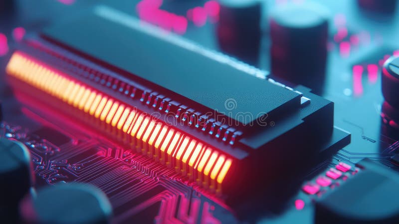 D replicating ram chip stock illustration. Illustration of data - 397451140