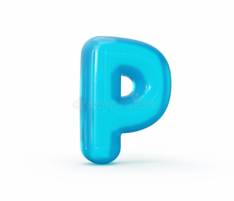 3d Representación De Una Letra De Gelatina Azul P Aislada En Fondo ... 3d Representación De Una Letra De Gelatina Azul P Aislada En Fondo ...