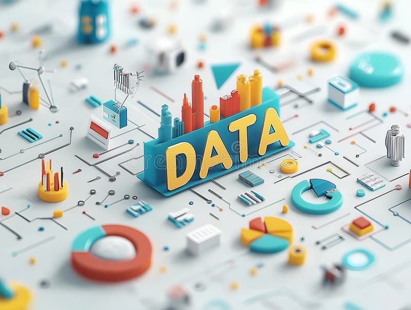 A Circuit Board with a Chip Labeled "DATA" Highlighting Data Processing ...