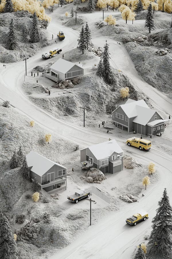 A 3D Representation of a Disaster Zone with Emergency GIS Paths and ...