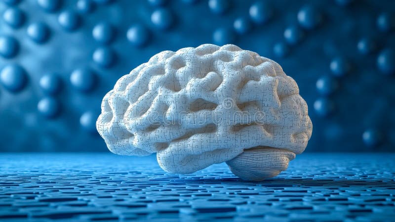 A 3D Representation of a Human Brain Constructed from Puzzle Pieces ...