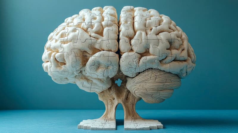 A 3D Representation of a Human Brain Constructed from Puzzle Pieces ...