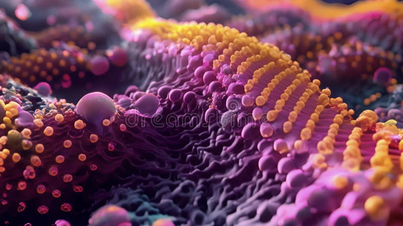 A 3D Representation of a Lipid Bilayer Showcasing the Fluid Nature of ...