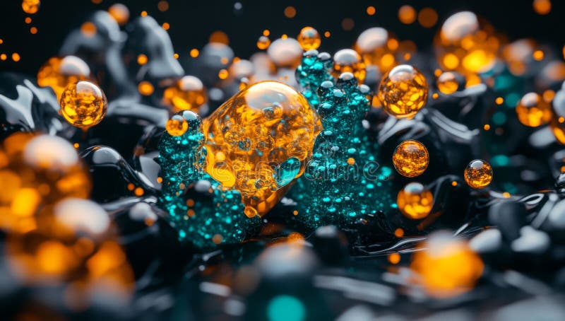 A 3D Representation of Molecules Showcases Atoms, Chemical Bonds, and ...