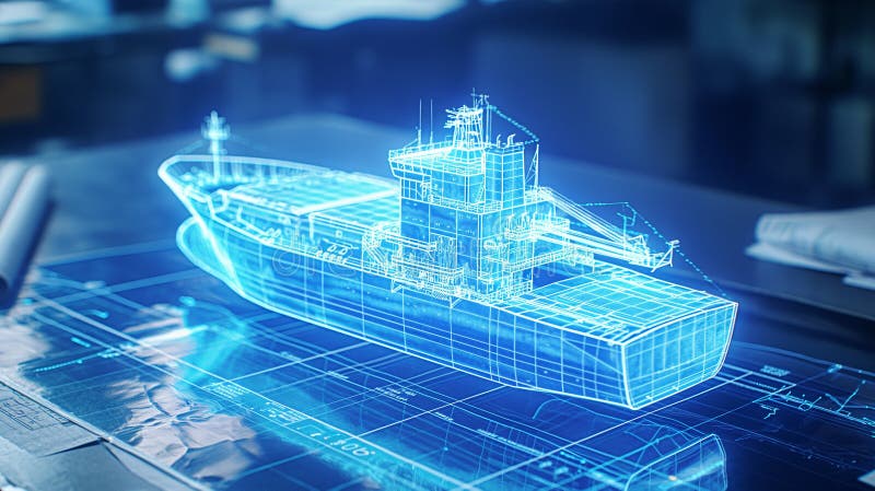 A 3D Representation of a Shipping Vessel Showcases Innovative Design ...
