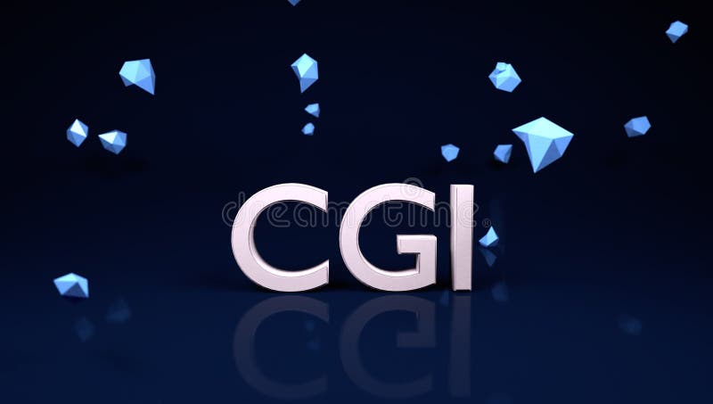 3d Representation of a Title with Some Particles, 3d Rendering Stock ...