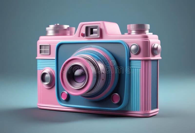 3d Retro Camera Icon Transparent Background Stock Photos - Free ...